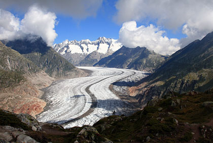 Aletschgletscher - Der gößte Gletscher Europas
